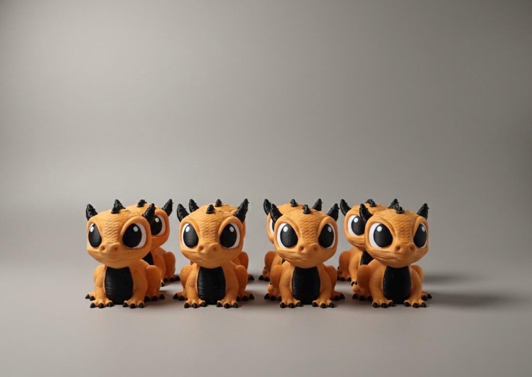 Halloween Oopsie Dragons – Adorable Baby Dragon Figurine with Sparkly ...